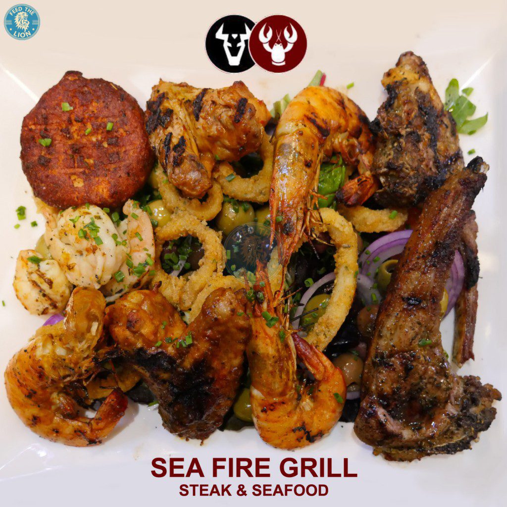 Sea Fire Grill - Steak & Seafood, Camden halal burger hmc milkshakes ...