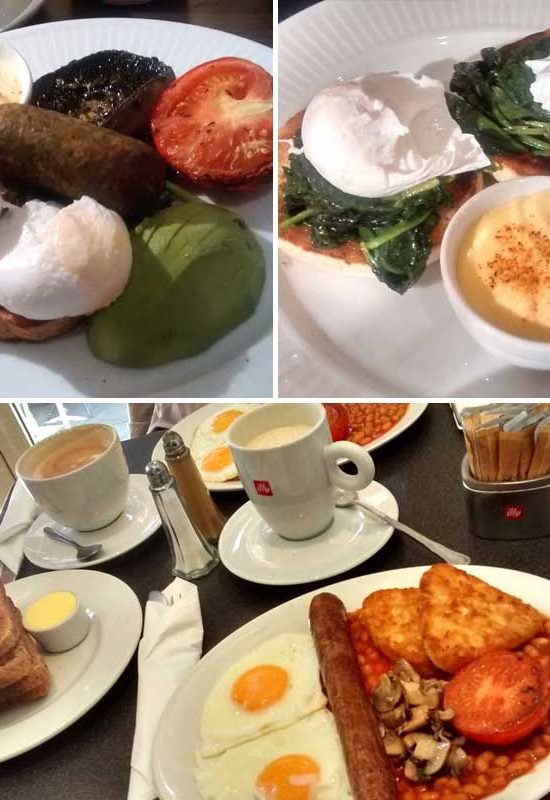 Pair of breakfasts in Ealing at Côte & Cafe 786 - Feed the Lion