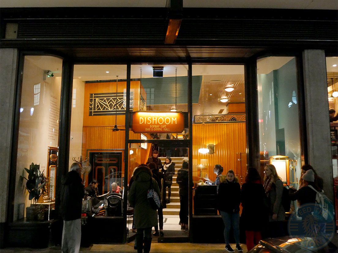 Dishoom Indian Halal restaurant Kensington London - Feed the Lion