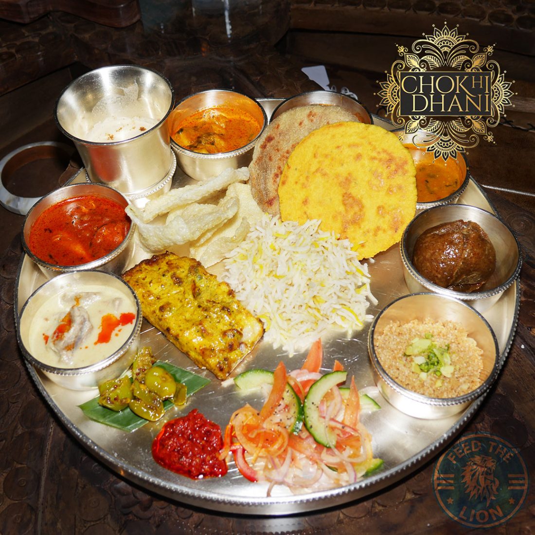 Chokhi Dhani Indian Halal restaurant Battersea - Feed the Lion