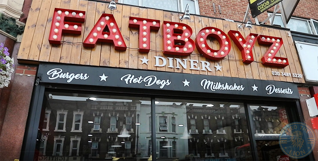 XXL East London burgers at Fatboyz Diner in Barking - Feed the Lion