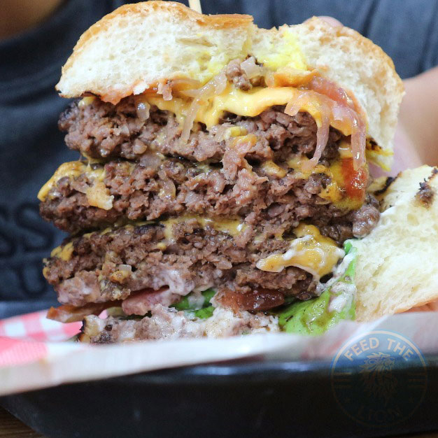 Fatboyz Diner Halal brarking burger - Feed the Lion