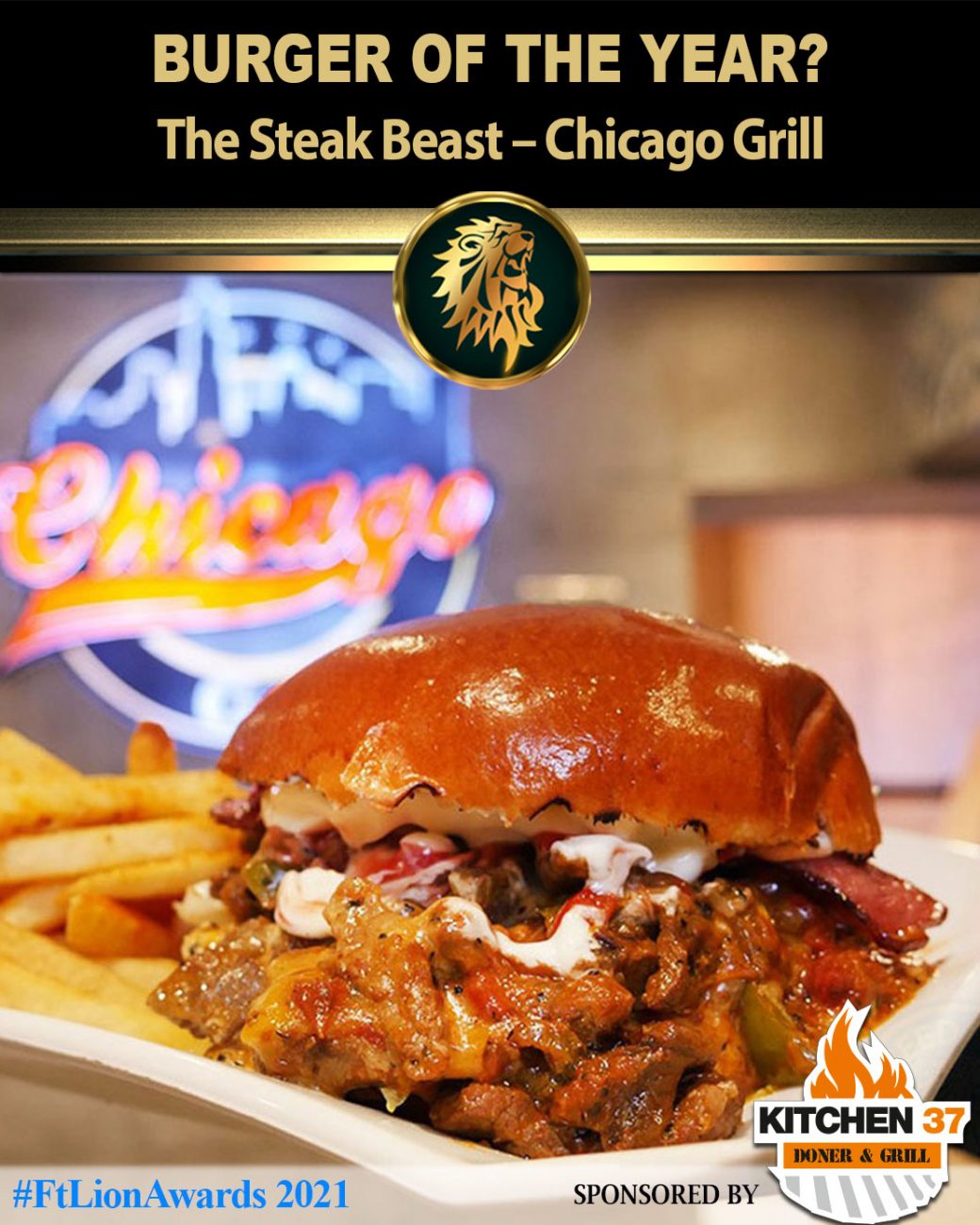 #FtLionAwards 2021 Burger of the Year shortlist The-Steak-Beast ...