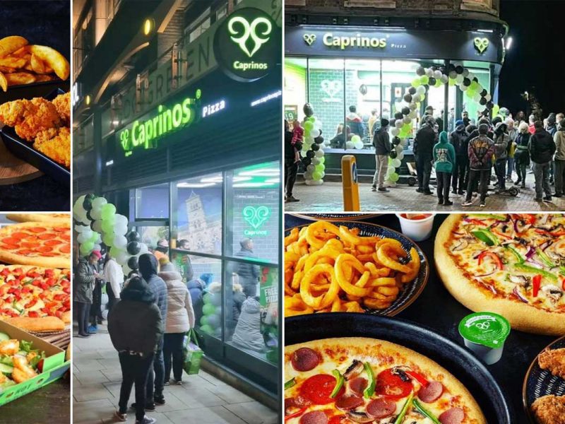 Caprinos pizza launch in Rugby, Northampton & Redditch - Feed the Lion