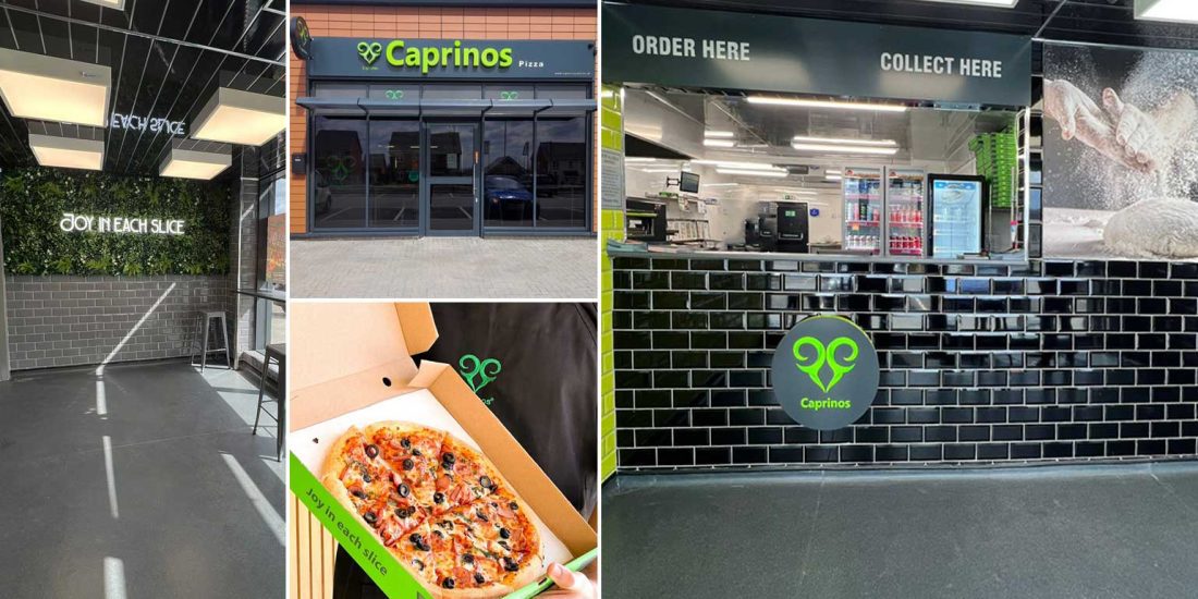 Caprinos Pizza opens 90th UK branch with Cannock launch - Feed the Lion