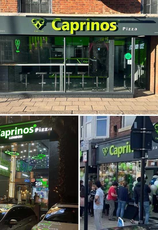 Caprinos pizza in Dereham & Newcastle after Pakistan debut - Feed the Lion