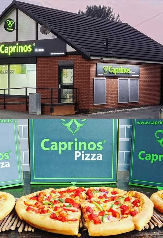 50% off Caprinos pizza landmark 50th opening in Northwich - Feed the Lion