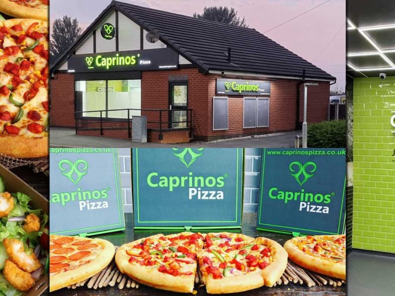50% off Caprinos pizza landmark 50th opening in Northwich - Feed the Lion