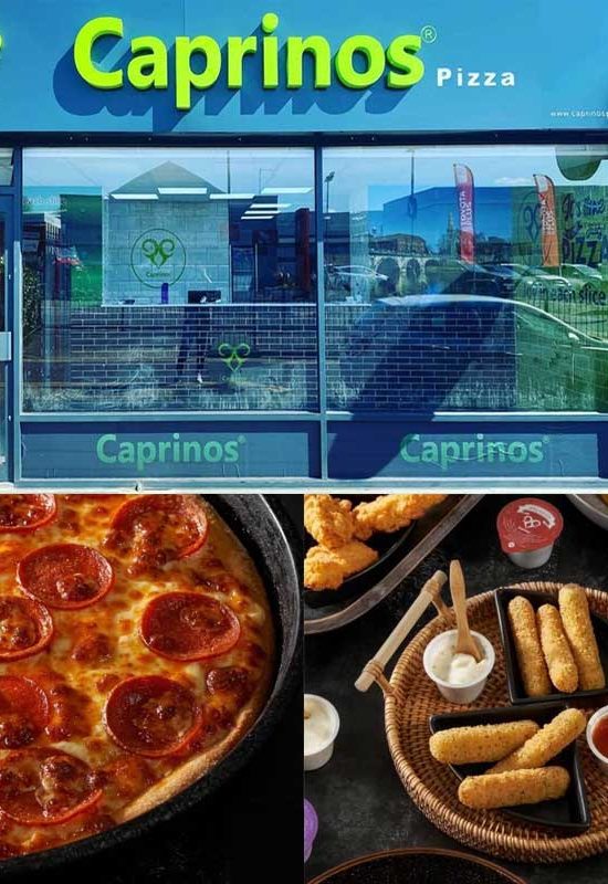 50% off & free pizzas today at Caprinos launch in Coventry - Feed the Lion