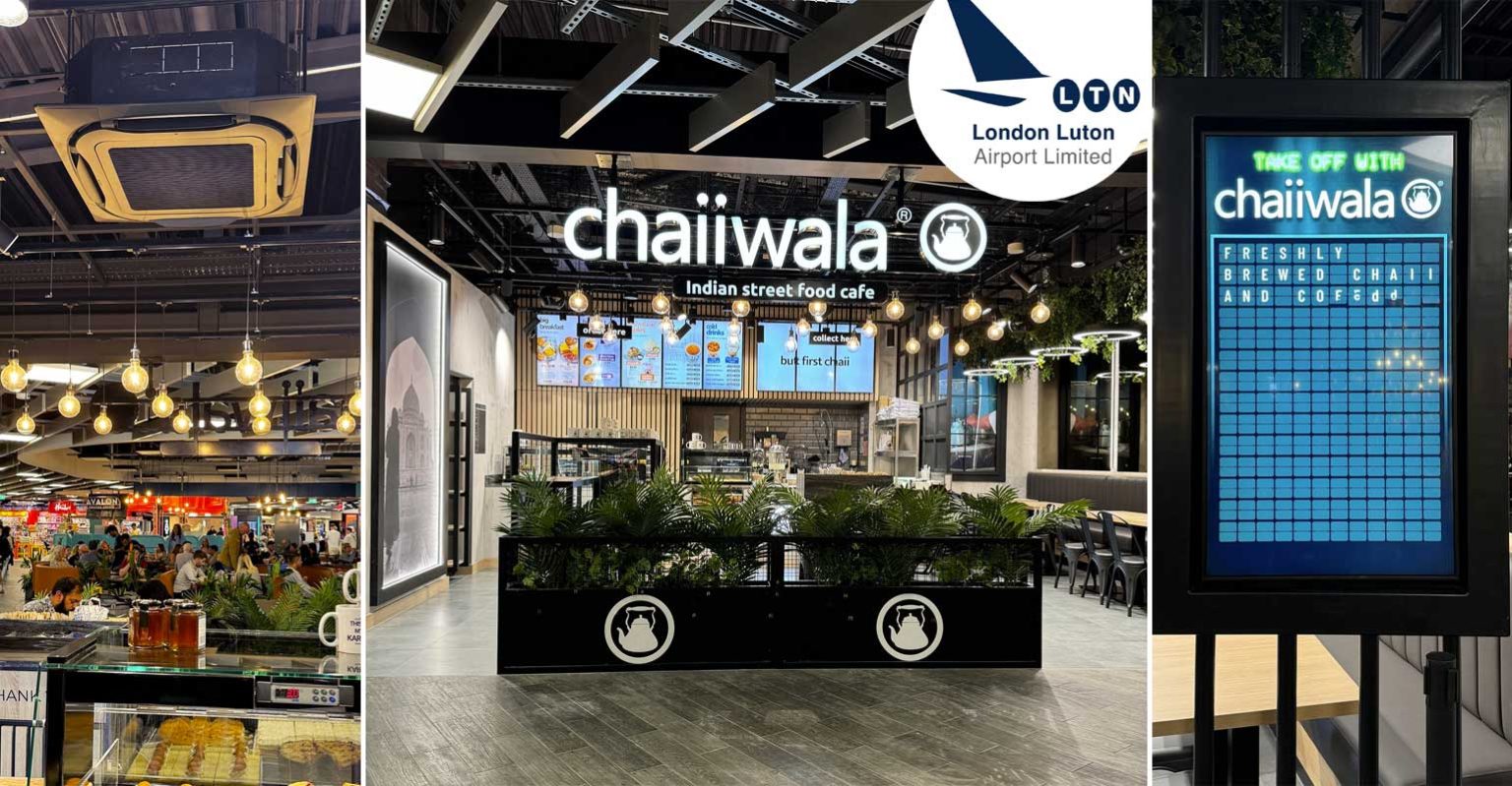 Chaiiwala Halal Cafe Restaurant Indian Luton Airport - Feed the Lion