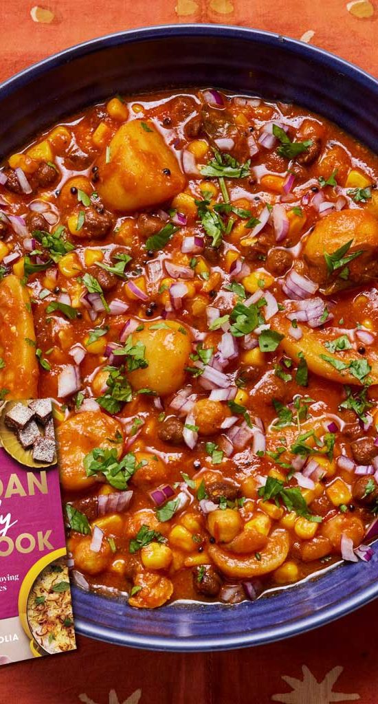 Chana Batata, Chickpea & Potato Masala by Anisa Karolia - Feed the Lion