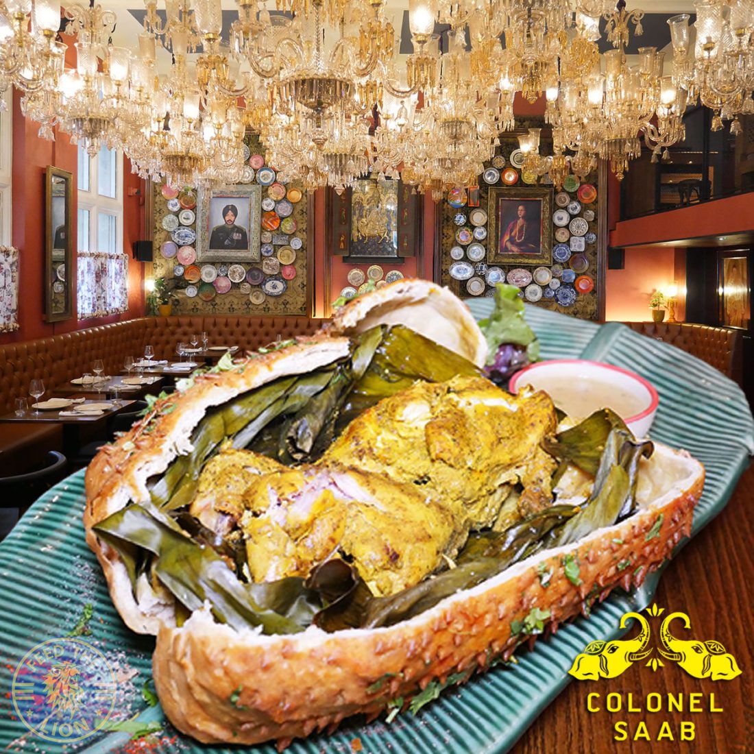 Colonel Saab Indian Halal restaurant Holborn London - Feed the Lion