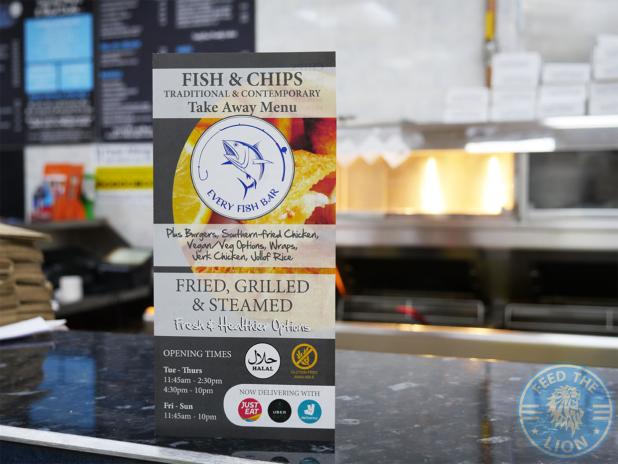 Every Fish Bar (Fish & Chips, Nigerian) - Harrow, London - Feed the Lion