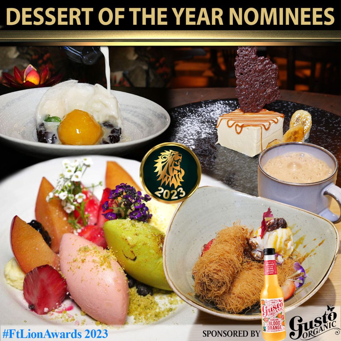#FtLionAwards 2023 Dessert of the Year shortlist - Feed the Lion