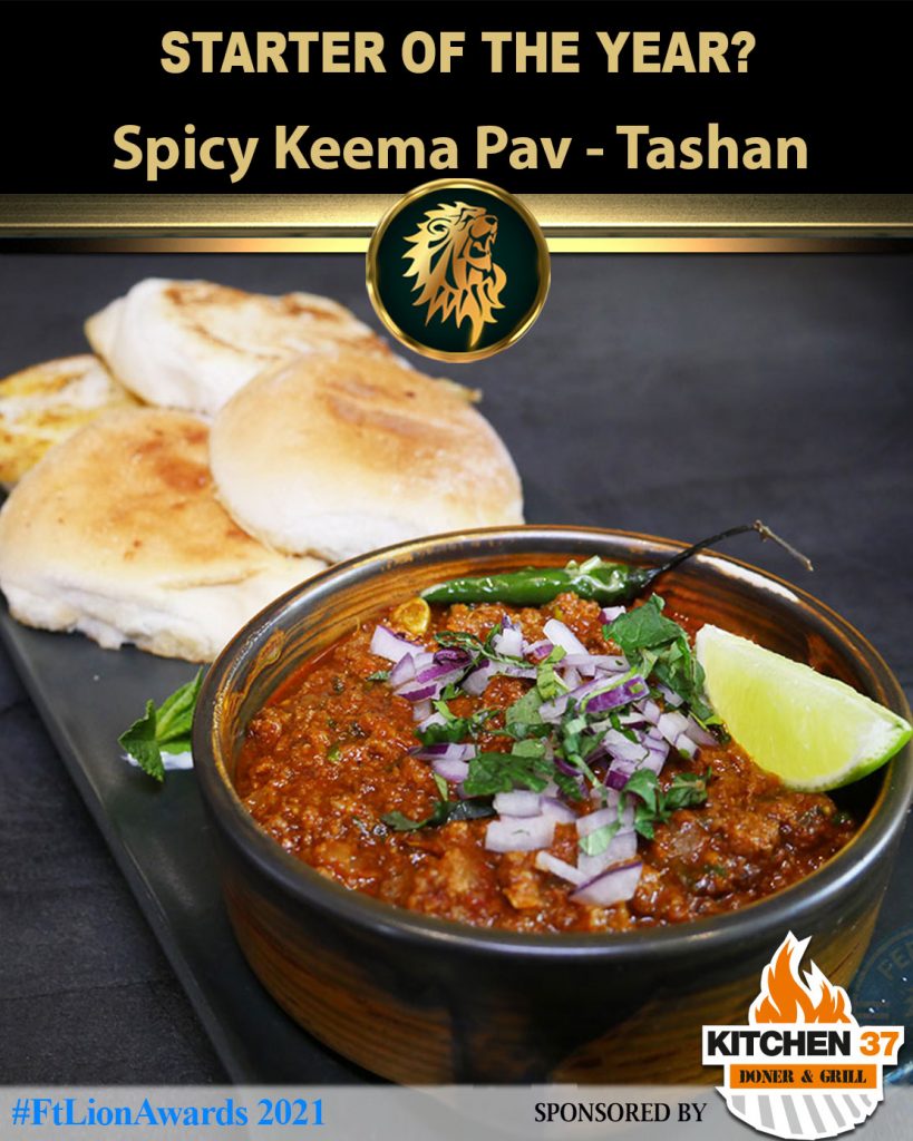 #FtLionAwards 2021 Starters Halal Restaurants Awards Tashan Hampstead ...