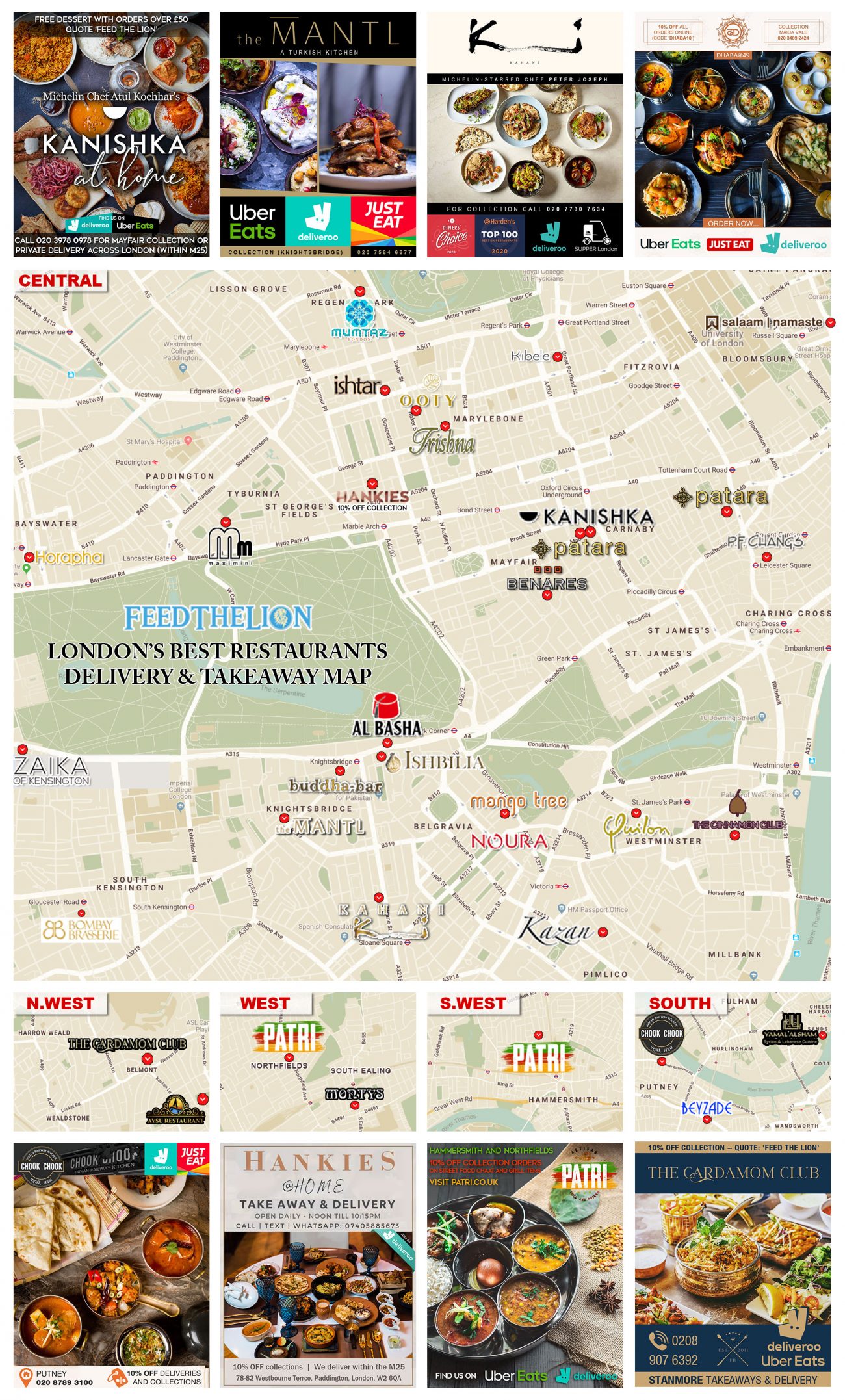 Delivery Takeaway Collection London Halal Restaurants - Feed the Lion