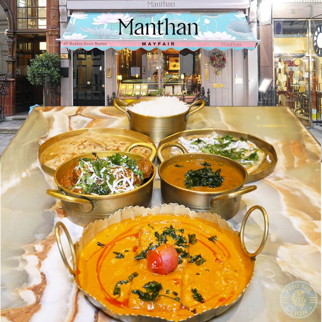Manthan Mayfair London Halal Fine Dining Indian restaurant - Feed the Lion