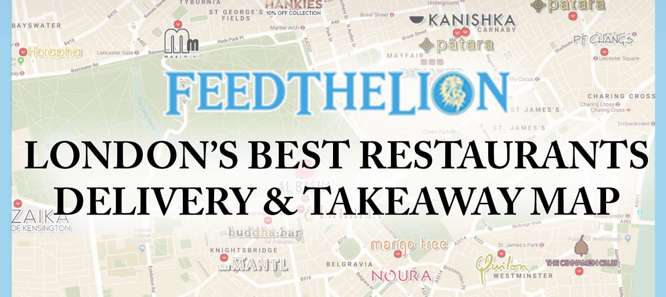 Delivery & takeaway map of London's best restaurants - Feed the Lion