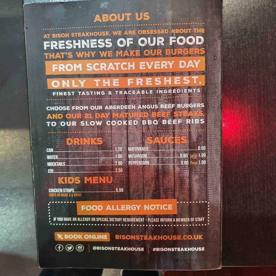 Bison Steakhouse Leeds Yorkshire HMC - Feed the Lion