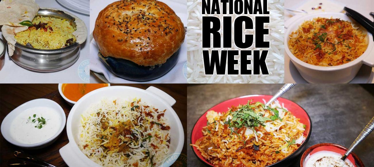Half-dozen biryanis to celebrate National Rice Week - Feed the Lion
