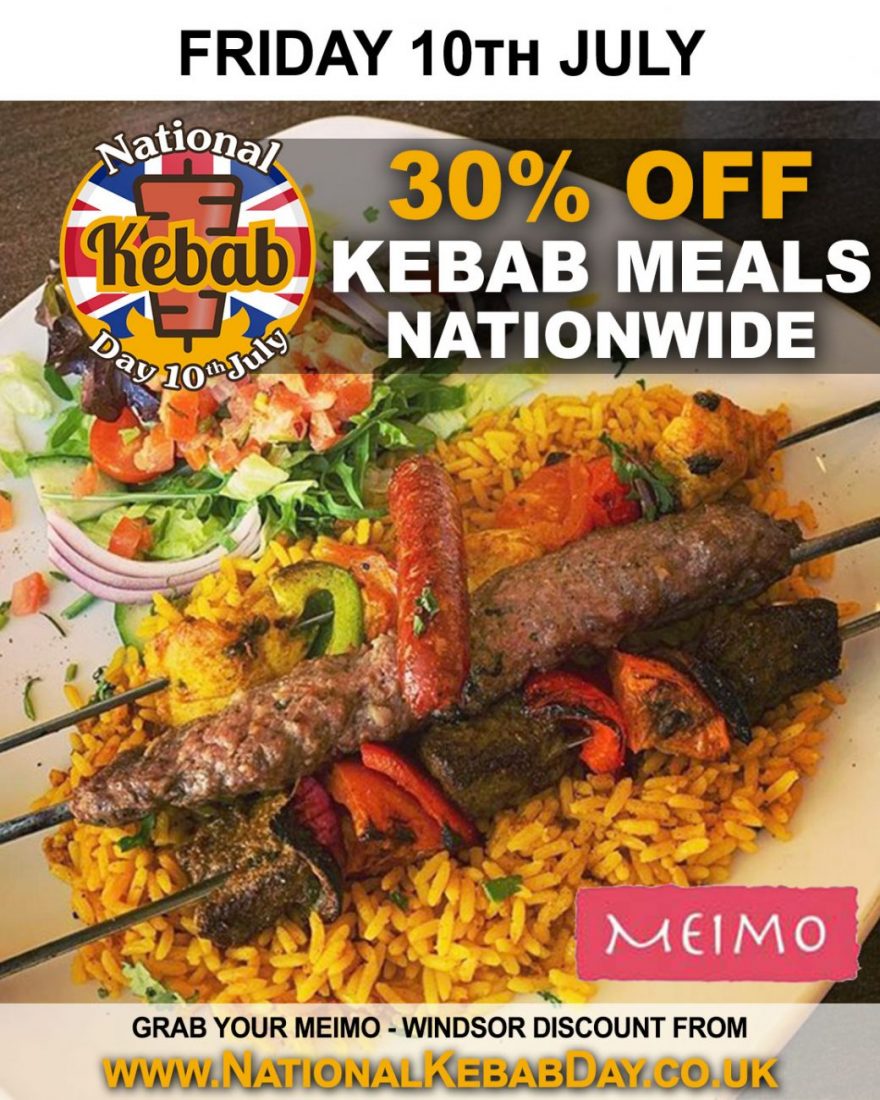 National Kebab Day Halal restaurant Meimo-Windsor - Feed the Lion