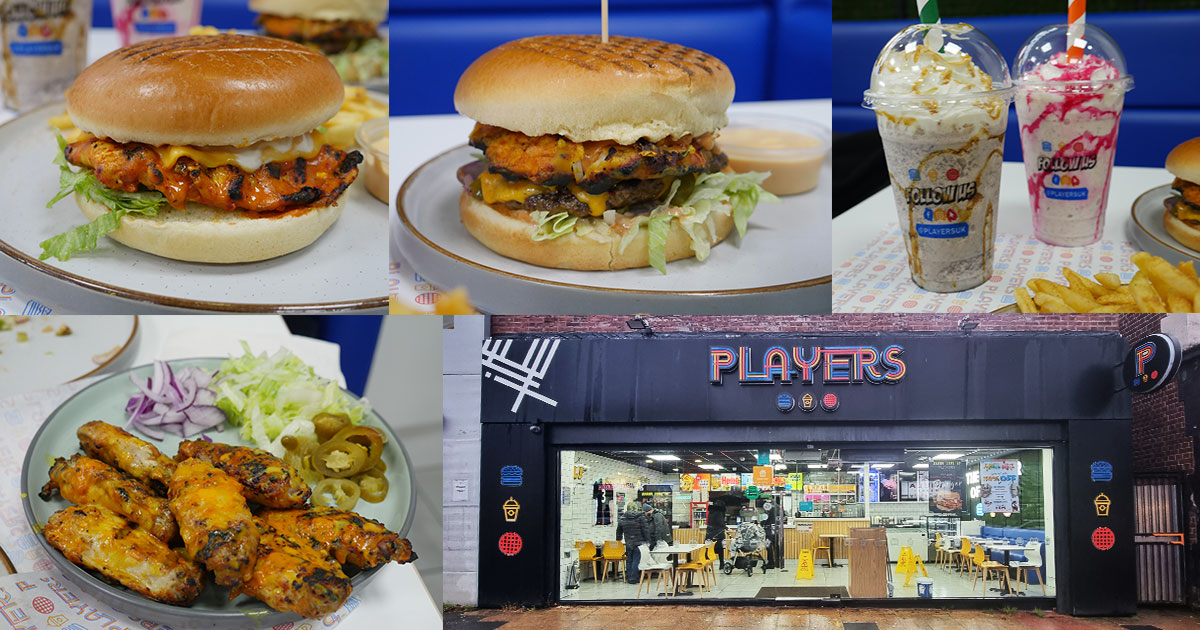 Players Burger fast food Halal restaurant Manchester Cheetham Hill Road ...