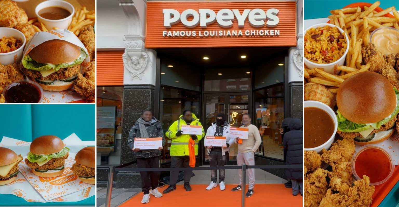 Popeyes' London Ilford launch first of 30 to open this year - Feed the Lion