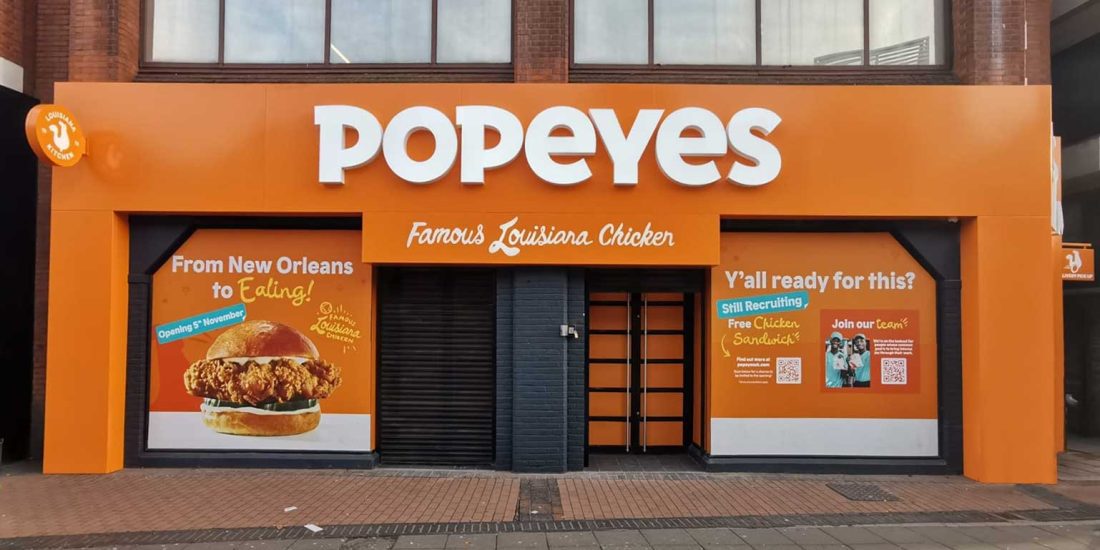 Popeyes to launch in London Ealing on Guy Fawkes - Feed the Lion