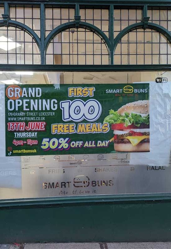 50% off and free food today at Smart Buns debut in Leicester - Feed the ...