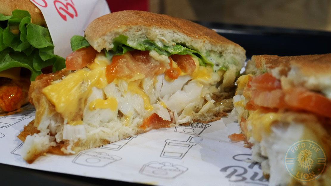 fish fillet Two Buns Burger Halal HMC restaurant Ealing Broadway London ...