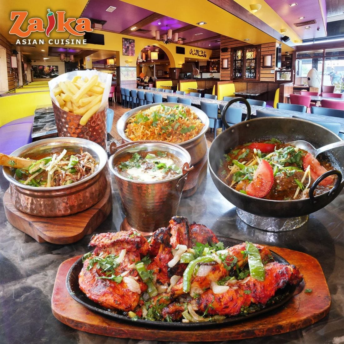 Zaika Asian Cuisine in Cardiff Wales Halal restaurant food tour - Feed ...